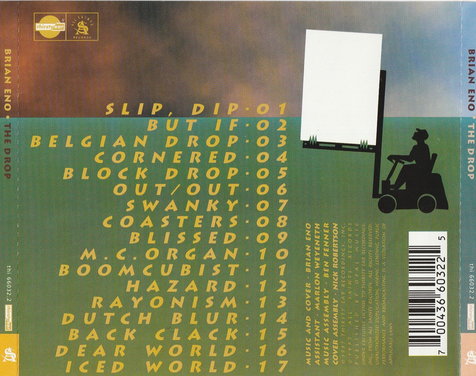 BRIAN ENO the drop DAVID BOWIE ROXY MUSIC FRIPP HARMONIA 801 PASSENGERS ...