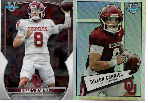 DILLON GABRIEL 2022 BOWMAN CHROME UNIVERSITY 2 CARDS LOT ROOKIES | eBay