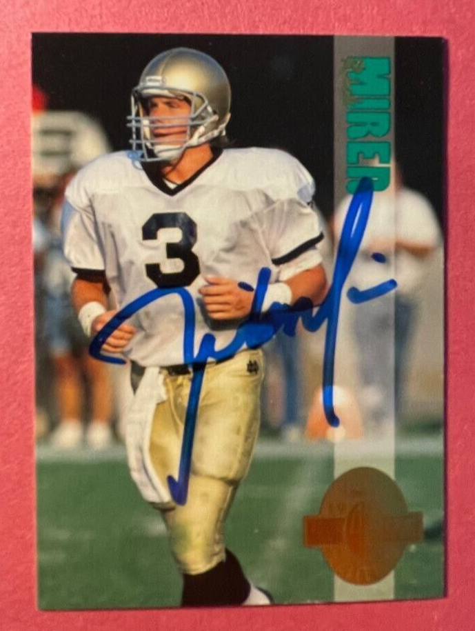 SIGNED RICK MIRER 1993 CLASSIC ROOKIE FOOTBALL CARD - SEAHAWKS | eBay