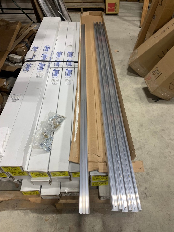 96" 3-Door Sliding Tri-pass Hardware Set for 200 lbs. Door (Min. 1 ...