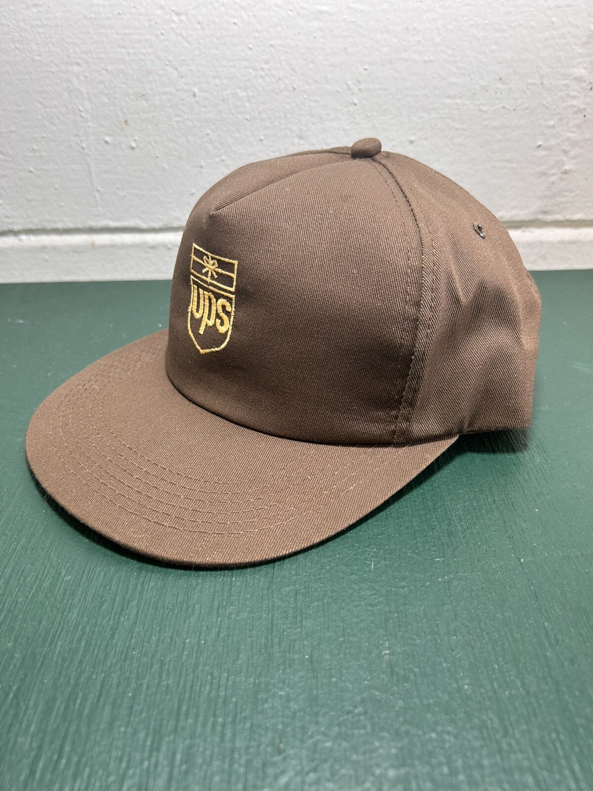 Original Vintage UPS Logo Driver Employee Brown Hat U… - Gem