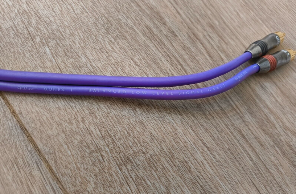 QED Qunex Balanced Low Level Signal Phono/RCA Analogue Interconnects 1m ...