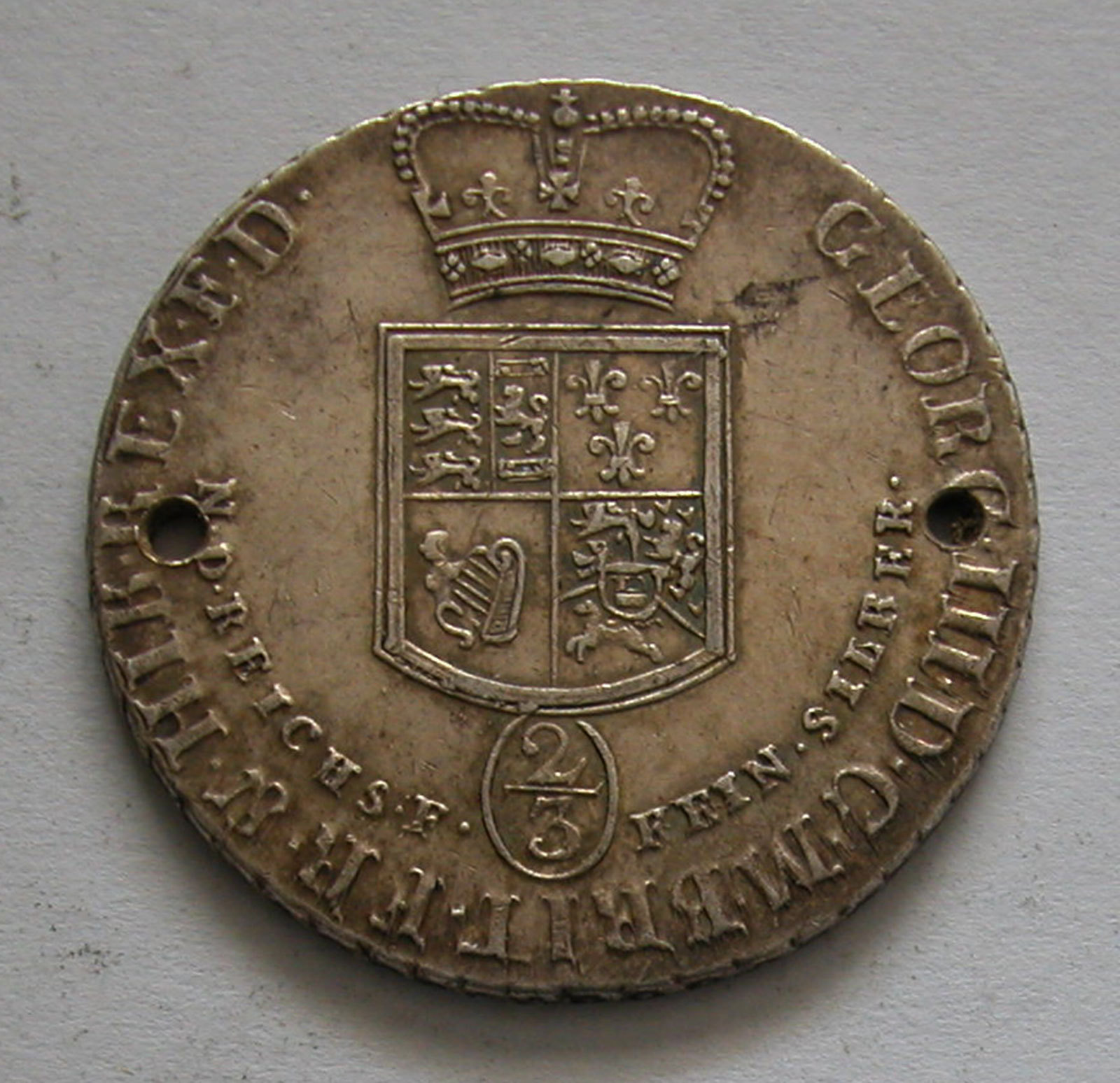 Germany 1798 Silver 2/3 Thaler 24 Mariengroschen Brunswick-Luneburg ...