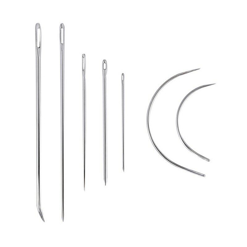 10Pcs/Set Leather Craft DIY Hand Sewing Tool Stitching Thread Awl Waxed ...