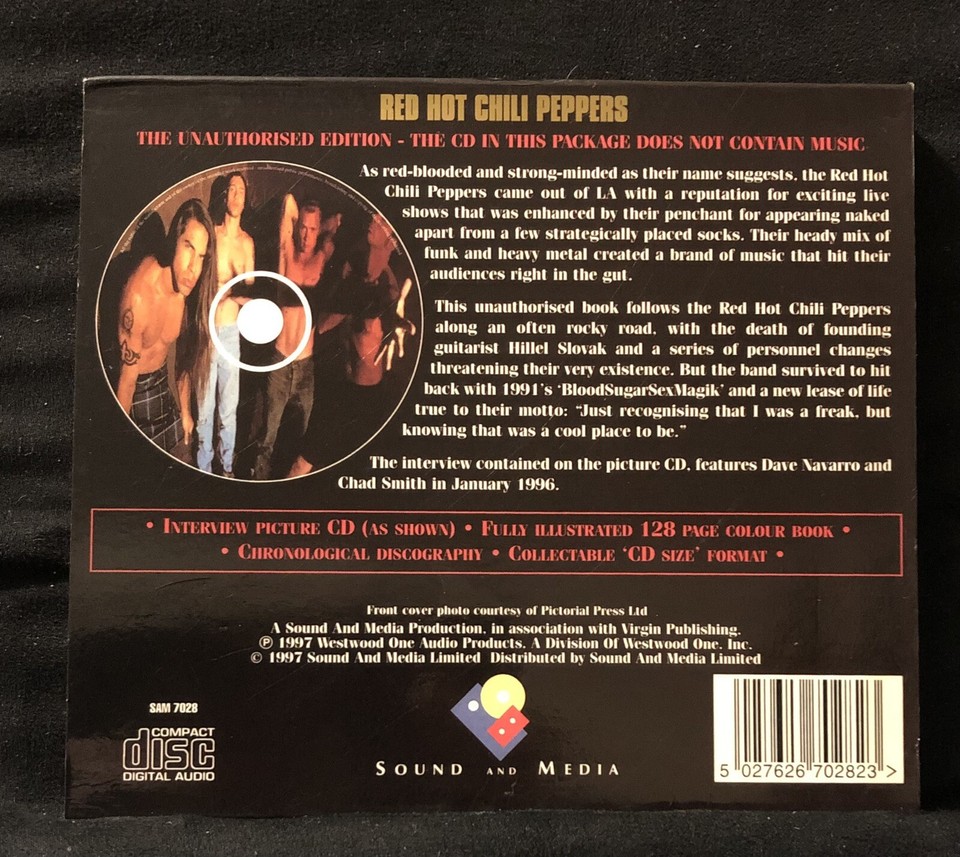 Red Hot Chili Peppers - Fully Illustrated Book And Interview Disc CD | eBay