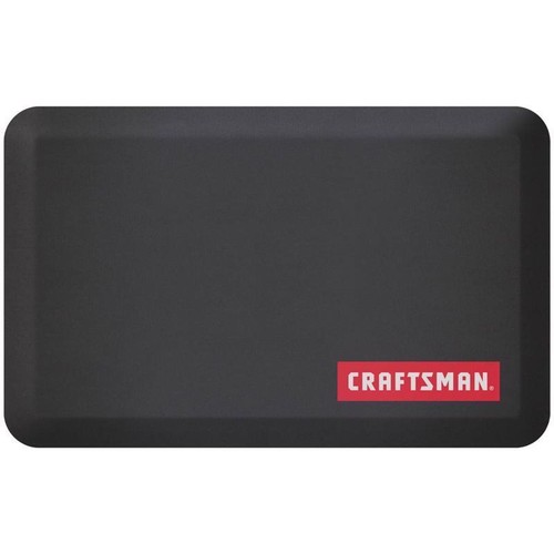 Craftsman 20 in. W X 32 in. L Black Polyurethane Foam Anti Fatigue Mat ...
