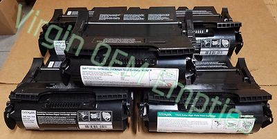 20 Virgin Genuine Empty Dell 5210 Lexmark T640 Toner Cartridges FREE ...