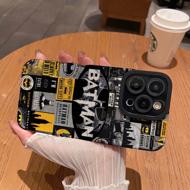 Batman Phone Case ForiPhone 16 Pro Max 15 14Plus 13 12 11 Suede Skin ...