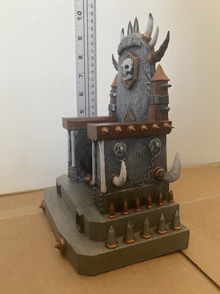 Custom Painted Orc Throne - for Mythic Legions or Savage Crucible with ...