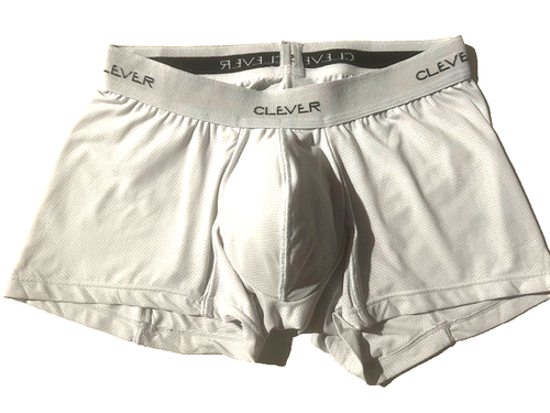 New CLEVER Men Grey Microfiber Mesh Pouch Sport Boxer Trunk Brief ...