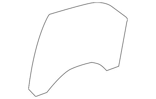 Genuine GM Front Passenger Side Door Window 86532736 | eBay