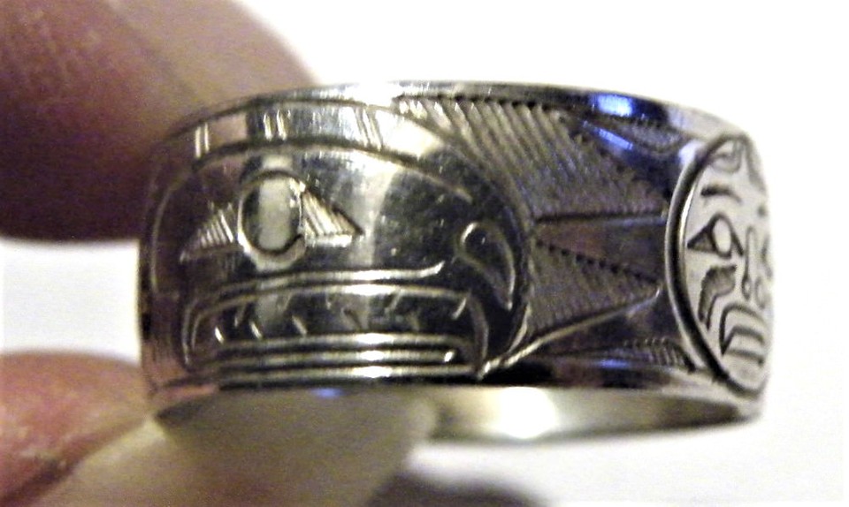Vintage Northwest Coast Native American Sterling Silver Artist Ring ...