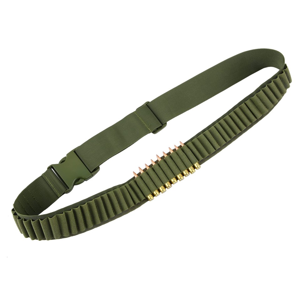 50 Rounds Rifle Bullet Cartridge Bandolier 556 Ammo Belt for 308 Cal ...