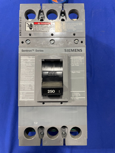 Metron fire pump isolation switch siemens fxd63a250 series B Sentron ...