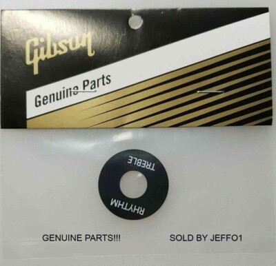 GIBSON® Toggle Switch Washer Black White Letters USA Les Paul Genuine ...