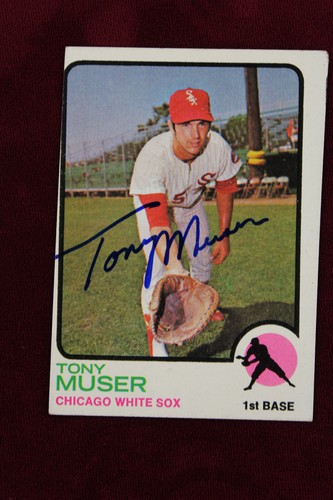 1973 Topps Tony Muser Signed Card #238 Ex White Sox | eBay