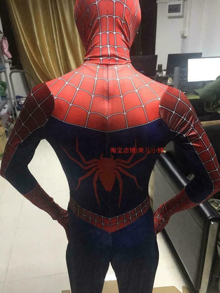 Original toby Amazing Spiderman costume Adult 3D spandex Hallween ...