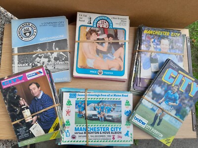 VINTAGE MAN CITY FOOTBALL PROGRAMMES.. LOOK ! | eBay UK