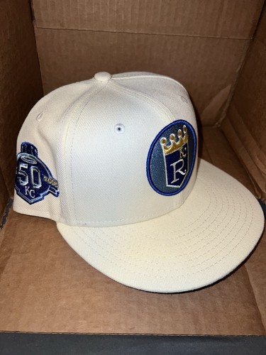 Lids New Era 59fifty Fitted Hat Kansas City Royals Undervisor Size 7 ...