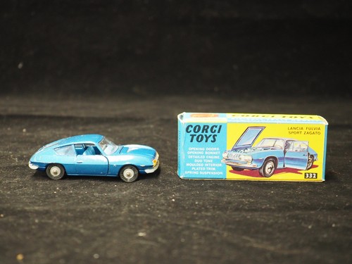 Vintage Corgi Diecast Car with original box 332 Lancia Fulvia Sport ...