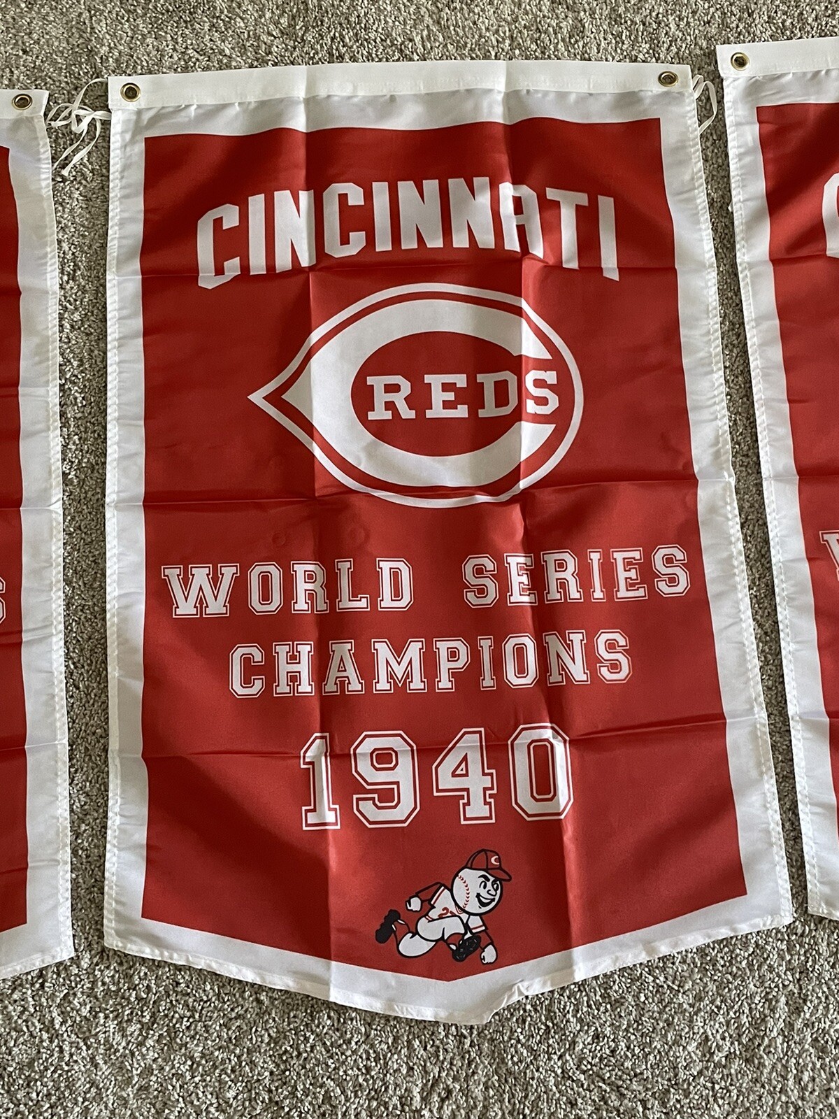 Cincinnati Reds MLB World Series Champions 5 Banners/Flags 2’ x 3’ Set ...