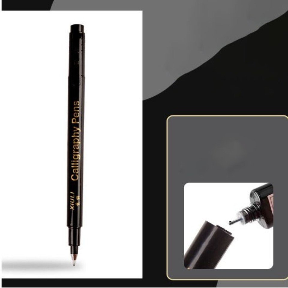 Reusable, with Repeated Ink Addition Calligraphy Art Marker Pens Brush ...