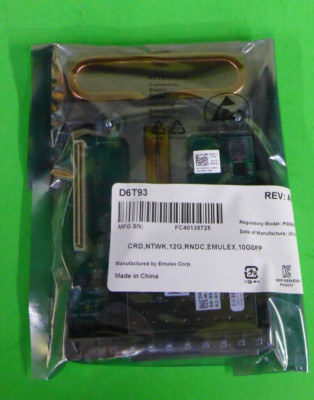 NEW Dell Emulex OneConnect 10GB Quad Port SFP+ Network Card D6T93 | eBay