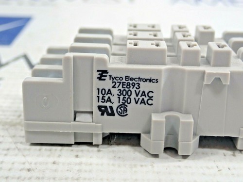 TYCO ELECTRONICS 27E893 10A/ 300VAC - 15A/ 150VAC SOCKET RELAY | eBay