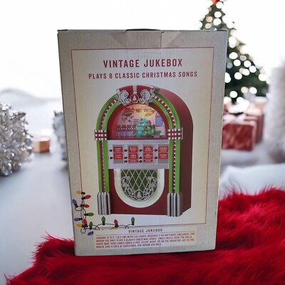Mr. Christmas Retro LED ILLUMINATED Vintage Holiday Jukebox w/8 Classic Songs | eBay