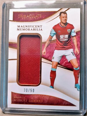 Ashley Barnes - 2020 Panini Immaculate Match-Worn Memorabilia Bronze ...
