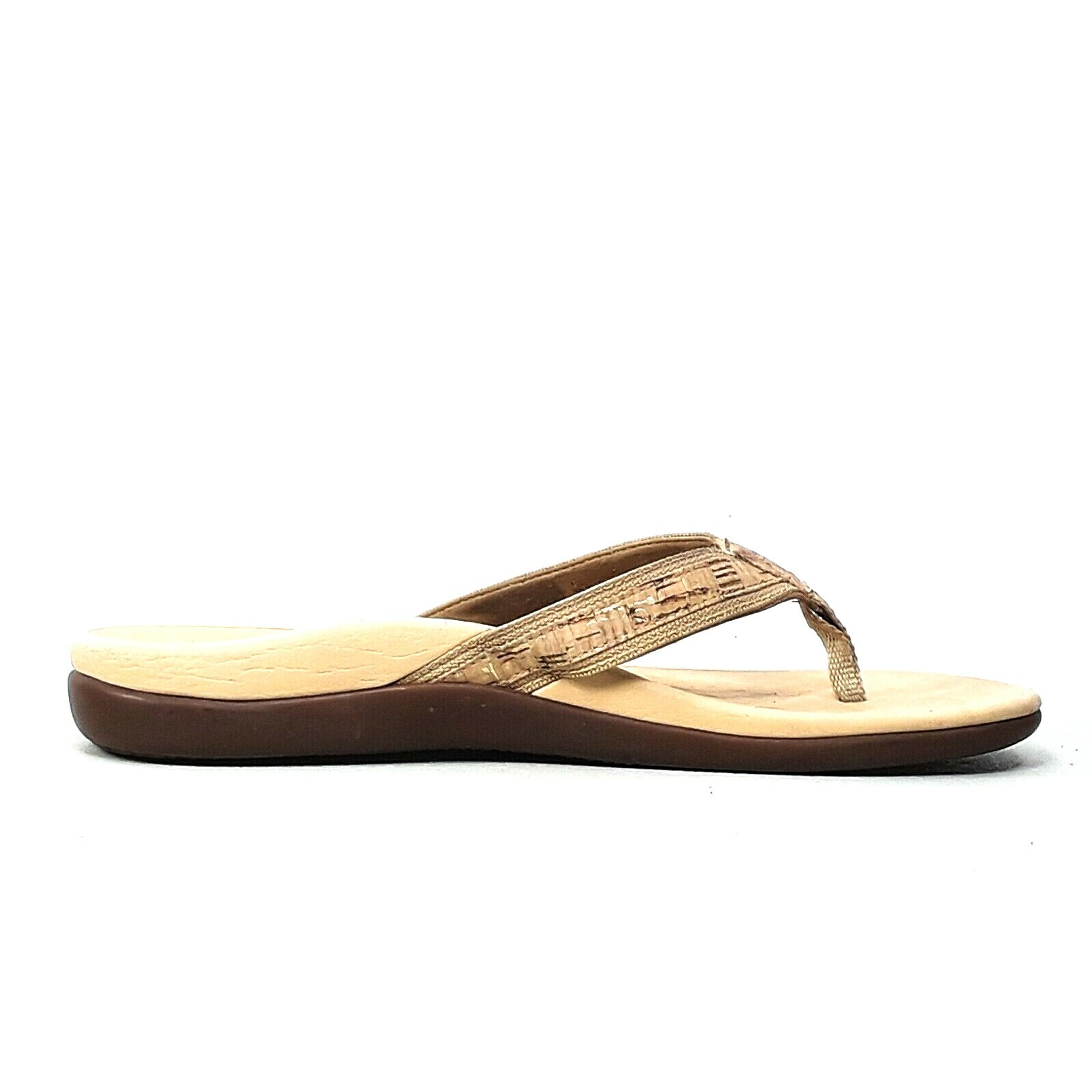 Vionic Tide II Womens Tan Cork Strap Thong Sandal Size 10 | eBay