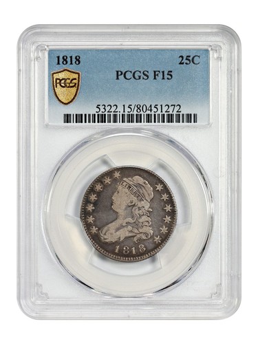 1818 25C PCGS Fine 15 - Capped Bust Quarter | eBay