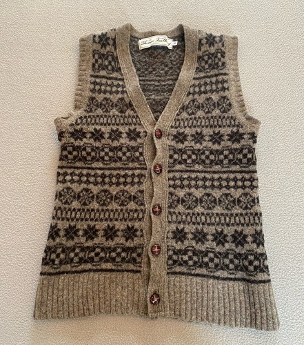 THOMAS FARTHING LONDON TANK WAISTCOAT SZ XS 100% WOOL SCOTLAND SEE ...