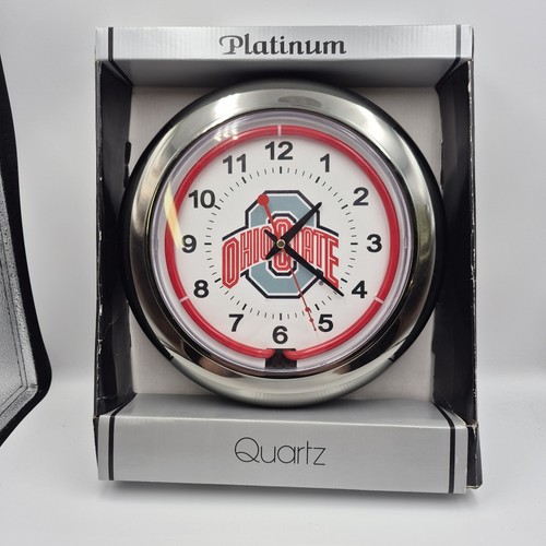 Ohio State 8.5" Face Analog, Neon Wall Clock | eBay