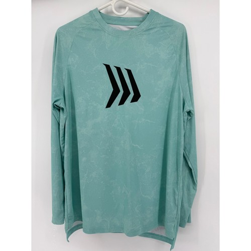 Gillz Performance Fishing Long Sleeve Shirt Men's Medium Aqua Blue ...