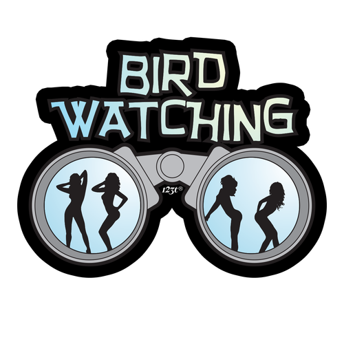 2 x Large Car Stickers - Bird Watching Decal Bumper Truck Laptop Window ...