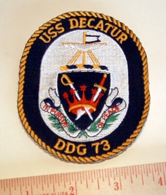 USS Decatur DDG 73 US Navy Jacket Patch | eBay