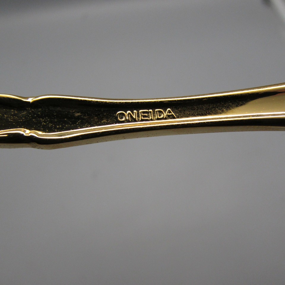 SET OF TWELVE - Oneida Gold Electroplate Flatware GOLDEN AFFECTION ...