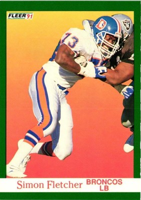 SIMON FLETCHER 1991 Fleer Football #46 FREE SHIPPING B20R4S19P21 | eBay