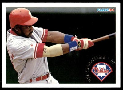 1994 Fleer 584 Wes Chamberlain Philadelphia Phillies Baseball Card | eBay