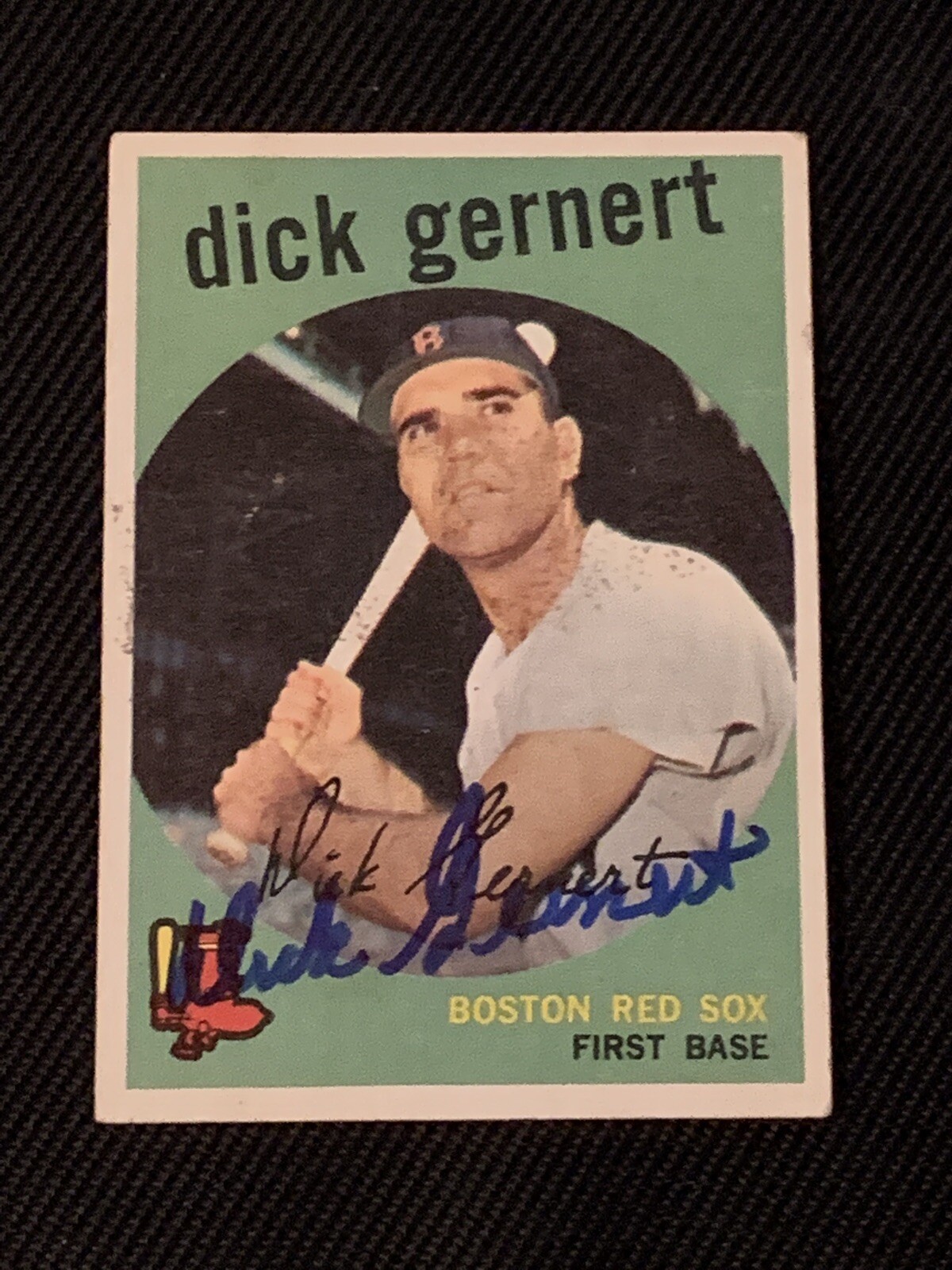 DICK GERNERT 1959 TOPPS SIGNED AUTOGRAPHED CARD #13 BOSTON RED SOX | eBay