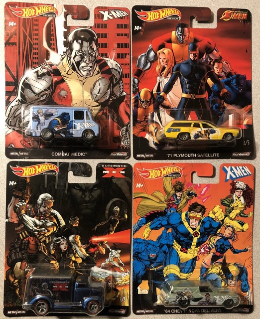 Hot Wheels Character Cars HTF Collection of X-Men Cars - Awesome Set of ...