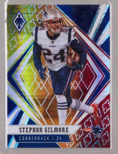 Stephon Gilmore Fire Burst 2020 Panini Phoenix Fanatics Exclusive Prizm ...