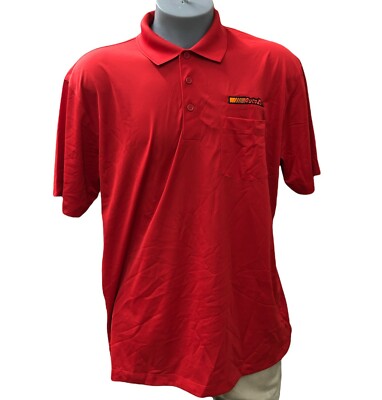 AutoZone Employee Polo Workshirt S/S Red Drifit w/ Pocket New Choose ...