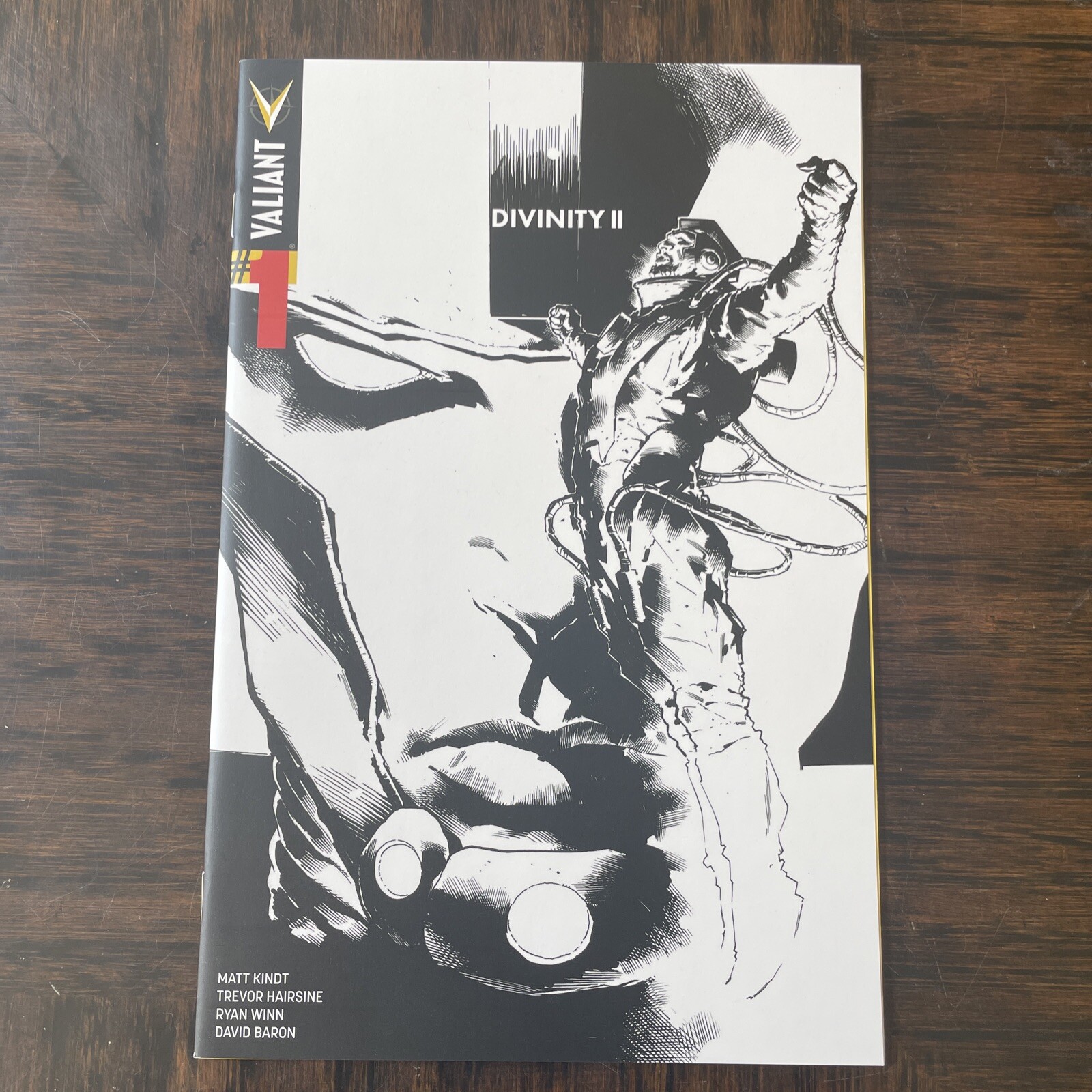 Divinity II #1 1:80 Trevor Hairsine B&W Sketch Variant Valiant 2016 VF ...