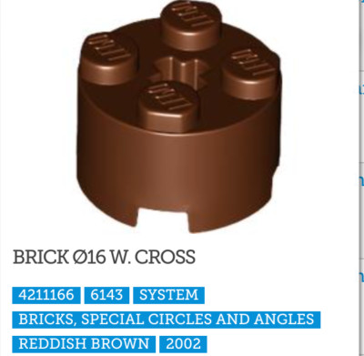 NEW! Lego BRICK Ø16 W. CROSS QTY 8 | eBay