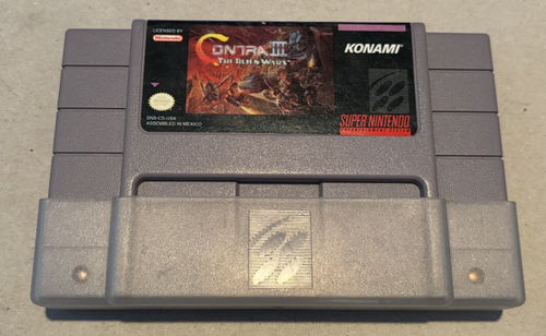 Contra 3 III: The Alien Wars SNES Super Nintendo Entertainment System ...