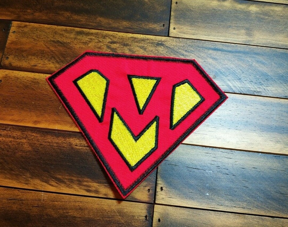 Superman Logo Patch Iron-On Superman Logo Superman Alphabet Super Hero ...