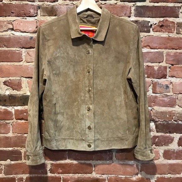 Izaac Mizrahi for Target Leather Shacket Jacket Size Medium Women's | eBay