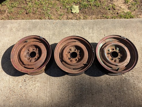 OEM 1955 Chevrolet Belair 15" X 6" Steel Wheels NICE 1955-57 5x4.75 | eBay